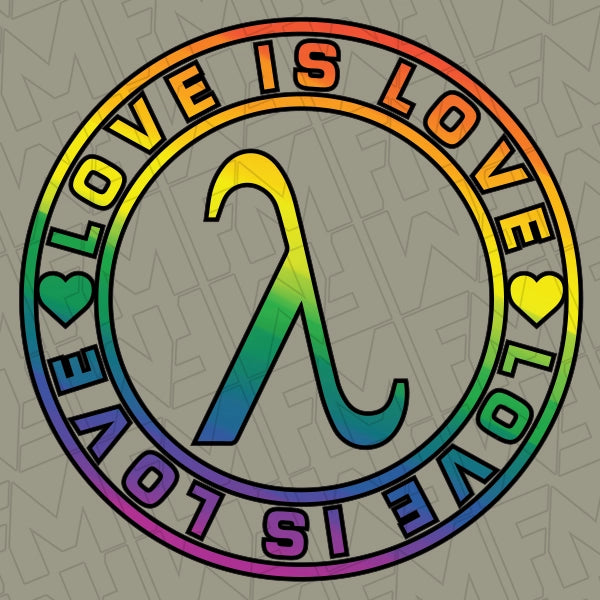 Love Is Love A Secret Letter LGBTQ Pride DTF Transfer | Ready-to-Press ...
