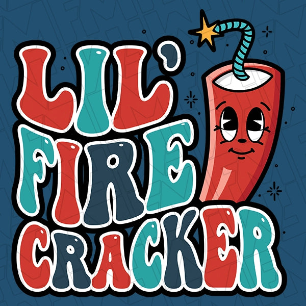 Lil' Firecracker Kids Patriotic DTF Transfer | Ready-to-Press Designs