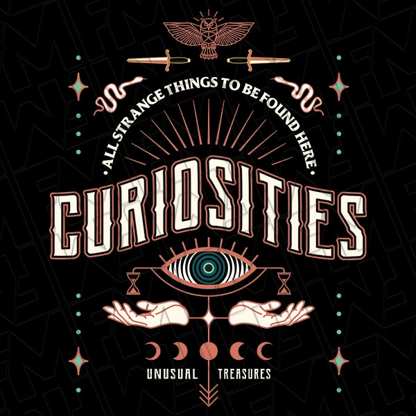 Curiosities Strange & Unusual Halloween DTF Transfer | Ready-to-Press ...