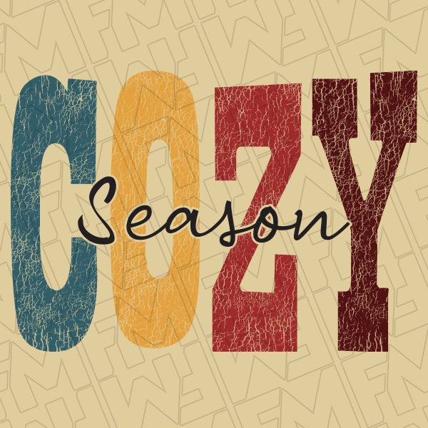 Cozy Season Fall DTF Transfer | Ready-to-Press Designs