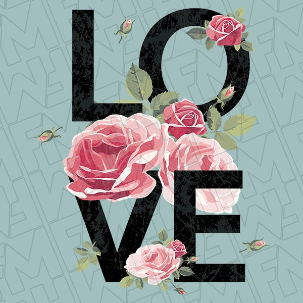 Love Roses DTF Transfer | Ready-to-Press Designs
