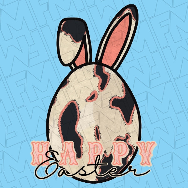 Happy Easter Animal Print Easter Egg DTF Transfer | Ready-to-Press Designs