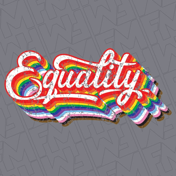 Equality Inclusive Drop Shadow LGBTQ Pride DTF Transfer | Ready-to ...